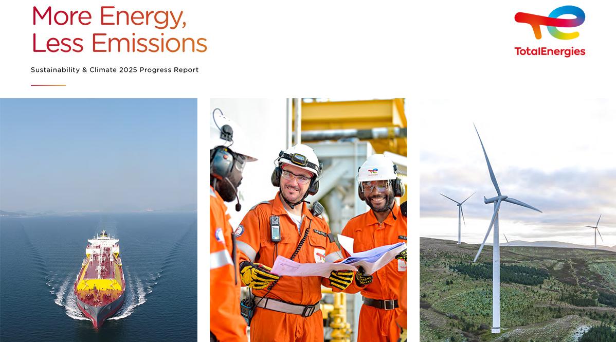 TotalEnergies publishes its Sustainability & Climate 2025 Progress Report and further ...
