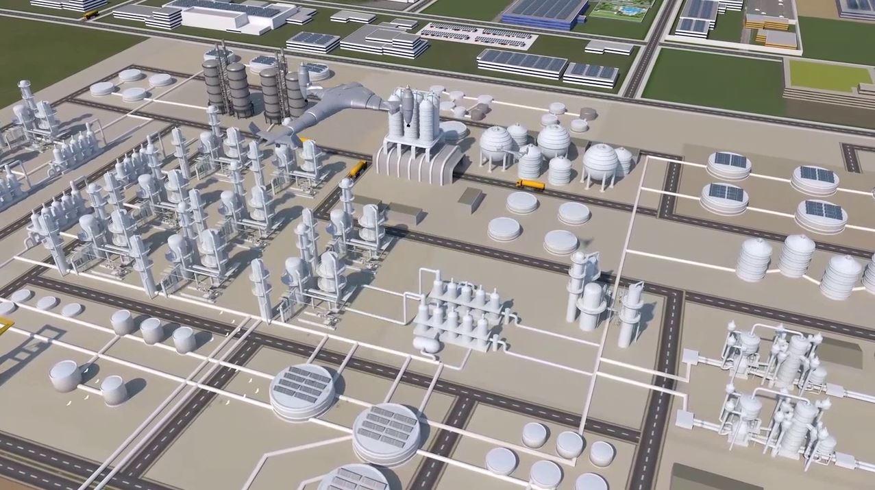 Total's teams picture a petrochemical and refining plant in the future ...